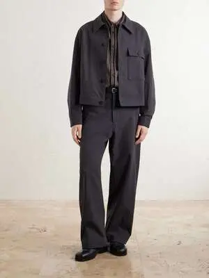 Studio Nicholson Barrel-leg Cotton-twill Trousers