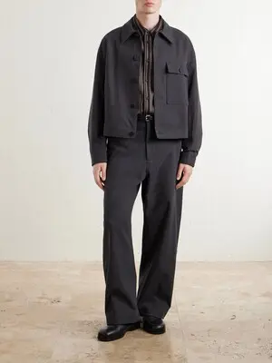 Studio Nicholson Barrel-leg Cotton-twill Trousers
