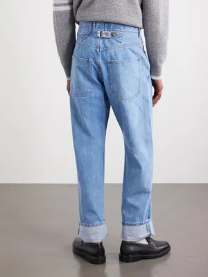 Thom Browne Cinch-back Wide-leg Jeans