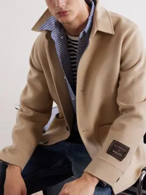 SLOWEAR Felted Wool-blend Blouson Jacket