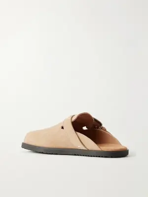 MAISON MARGIELA Tabi Daily Split-toe Suede Clogs - Neutrals