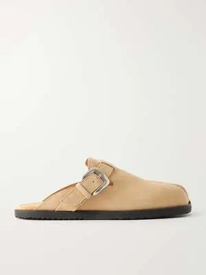 MAISON MARGIELA Tabi Daily Split-toe Suede Clogs - Sand