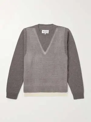MAISON MARGIELA Fused Brushed Virgin Wool Sweater
