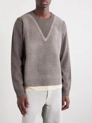 MAISON MARGIELA Fused Brushed Virgin Wool Sweater