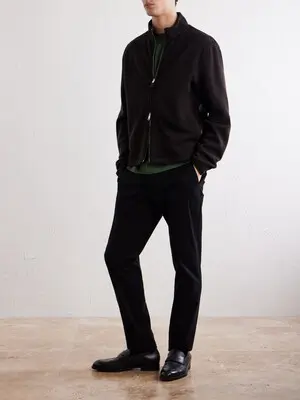 Zegna Straight-leg Stretch Cotton-twill Trousers