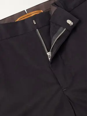 Zegna Straight-leg Stretch Cotton-twill Trousers