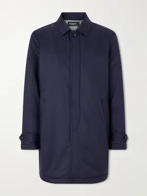 Kiton Reversible Padded Twill Jacket - Blue