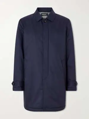Kiton Reversible Padded Twill Jacket - Navy