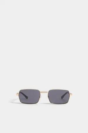 Dsquared2 Gold Hype Rectangle Sunglasses