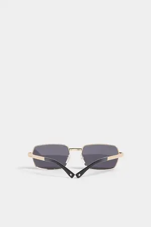 Dsquared2 Gold Hype Rectangle Sunglasses
