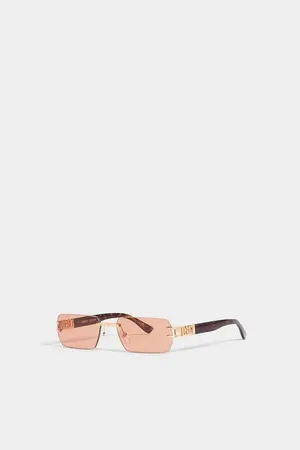 Dsquared2 Rimless Rectangle Sunglasses - Orange