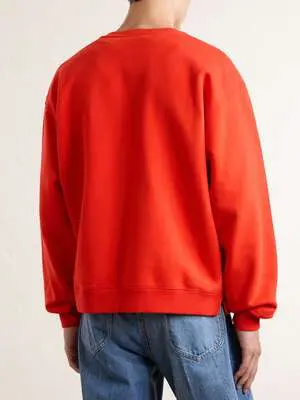 Celine Triomphe-embroidered Cotton-jersey Sweatshirt
