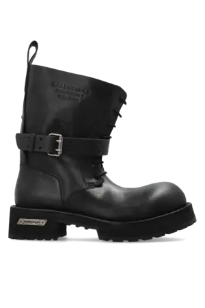 Balenciaga Venom" Ankle Boots - Black