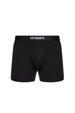 Vetements Boxers With Logo - Black