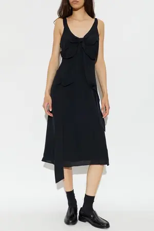 Acne Studios Silk Dress With A Bow