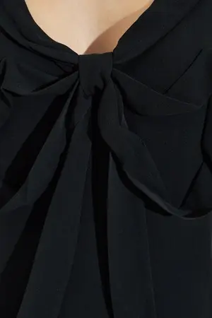Acne Studios Silk Dress With A Bow