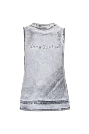 Acne Studios Top With A Vintage Effect - Grey