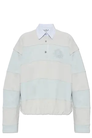 Acne Studios Long Sleeve Polo - Light Blue