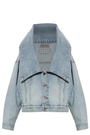 Balenciaga Cropped Denim Jacket
