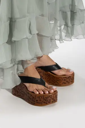 Chloé Wedge Heel Slides