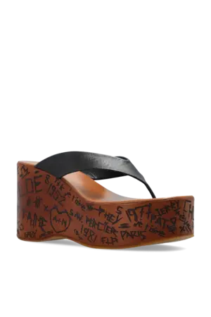 Chloé Wedge Heel Slides