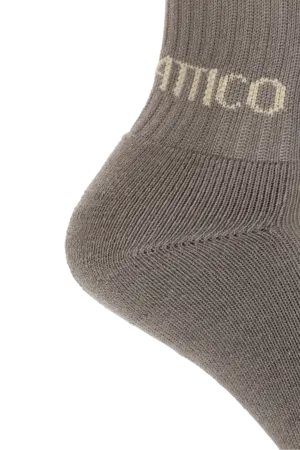 Attico Cotton Socks With Logo