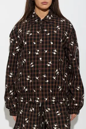 GANNI Jacket With Floral Motif
