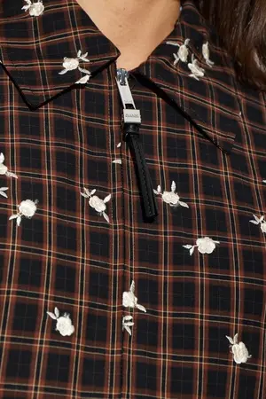 GANNI Jacket With Floral Motif