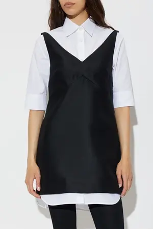 Balenciaga Dress With Combined Fabrics