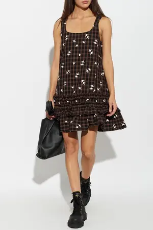 GANNI Dress With Floral Motif