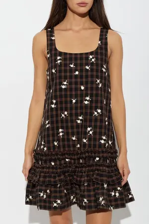 GANNI Dress With Floral Motif