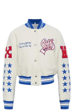 OFF-WHITE Bomber Jacket - Cream