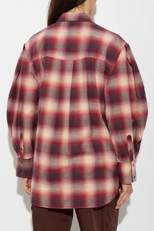 GANNI Plaid-patterned Shirt