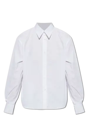 Off-White Shirt With Embroidered Logo - White
