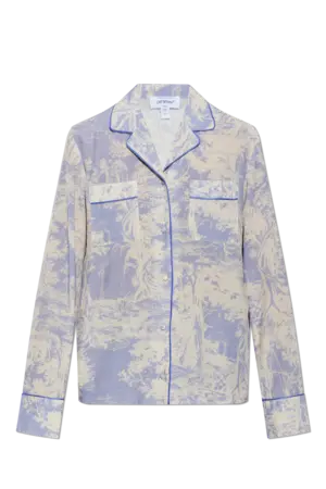 Off-White Shirt With Pockets - Purple
