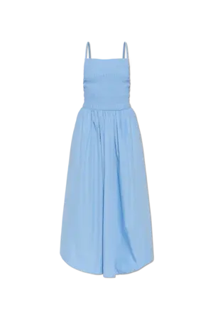 GANNI Backless Dress - Blue