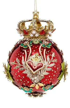 MARK ROBERTS Crown Jewels Ornament - Red