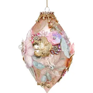 MARK ROBERTS Kings Jewel Finial Ornament - Blush