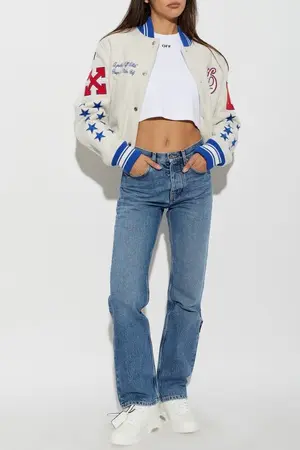 Off-White Loose-fit Ribbed T-shirt