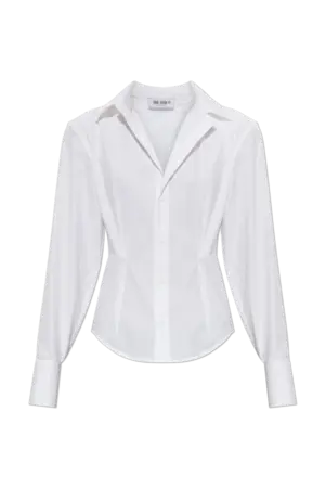 Attico Shirt With Darts - White