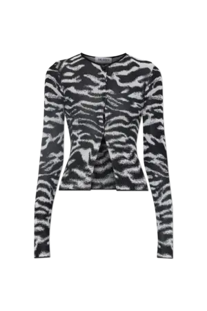Attico Animal Print Cardigan