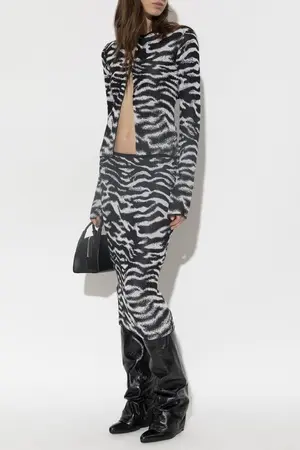 Attico Animal Print Cardigan