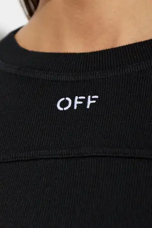 Off-White Sleeveless Pencil Dress