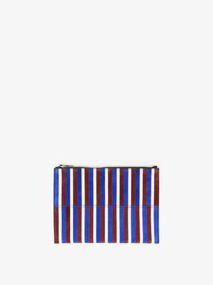 Proenza Schouler Zip Pouch - Cobal/rust Multi