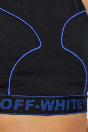 Off-White Cropped Top With Logo