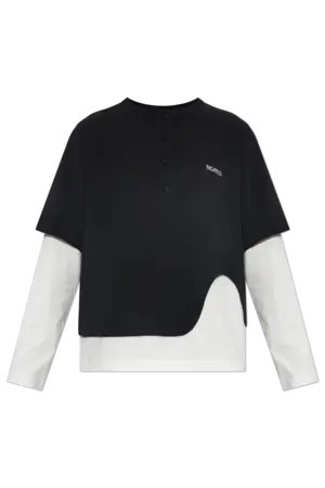 Attico Long-sleeved Top - Black