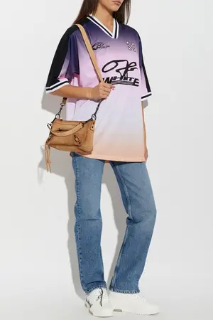 Off-White Oversized V-neck T-shirt