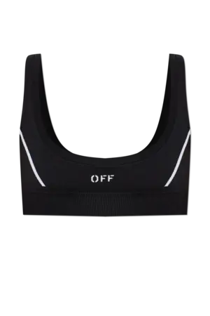 Off-White Sports Bra With Logo - Black
