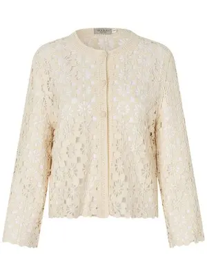 MASAI COPENHAGEN Crochet Floral Cardigan