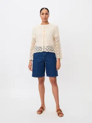 MASAI COPENHAGEN Crochet Floral Cardigan